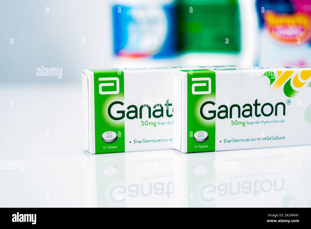 CHONBURI, THAILAND-NOVEMBER 22, 2021 : Ganaton product of Abbott ...