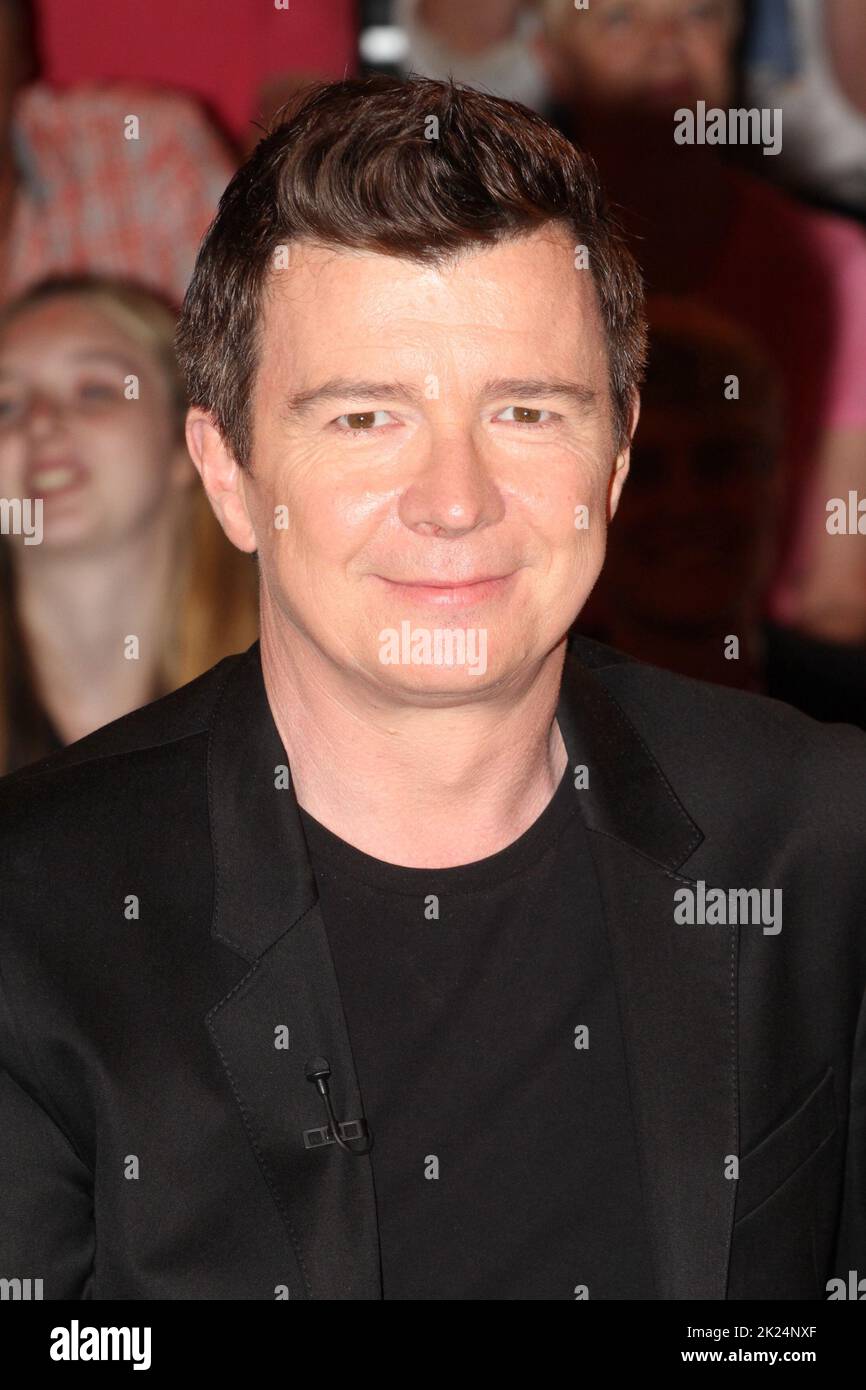 Singer RICK ASTLEY, German Talkshow "Markus Lanz", Hamburg, 22.06.2016 ...