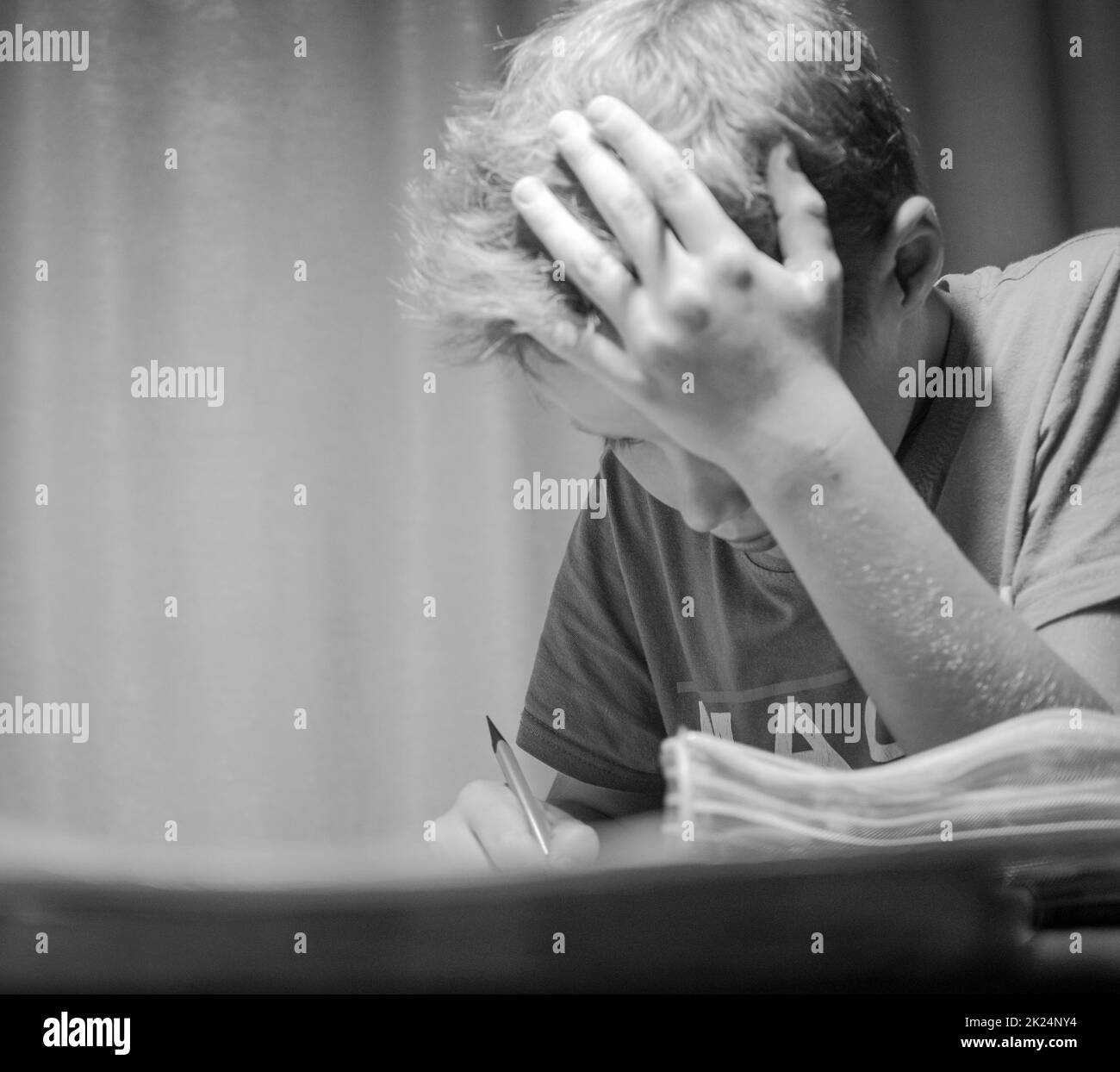 Homework Black and White Stock Photos & Images - Alamy