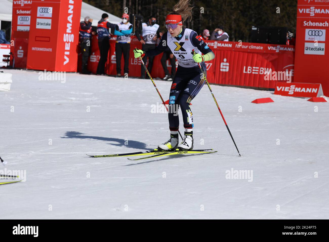 Jenny Nowak (Deutschland) in Schonach Nordische Kombination ...