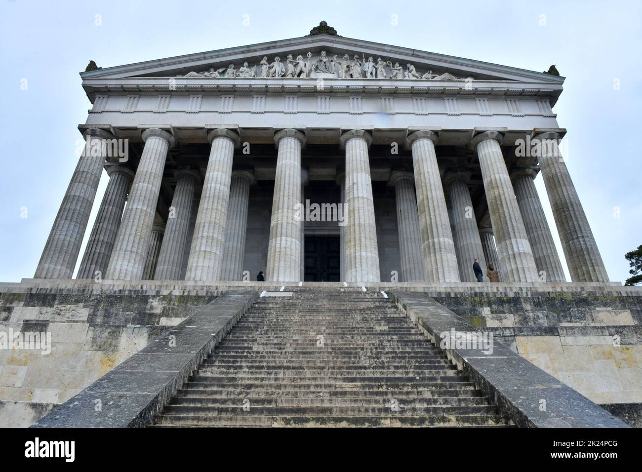 Gedenkstätte Walhalla in Bayern mit Marmorbüsten bedeutender deutscher ...