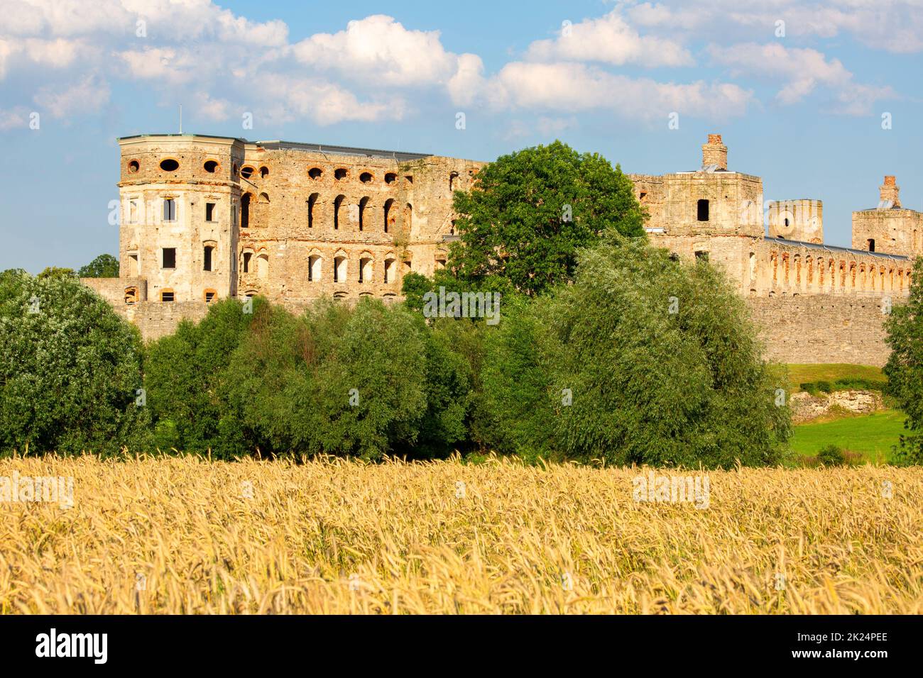 Ujazd, Poland - July 10, 2020 : Ruins of 17th century castle Krzyztopor ...