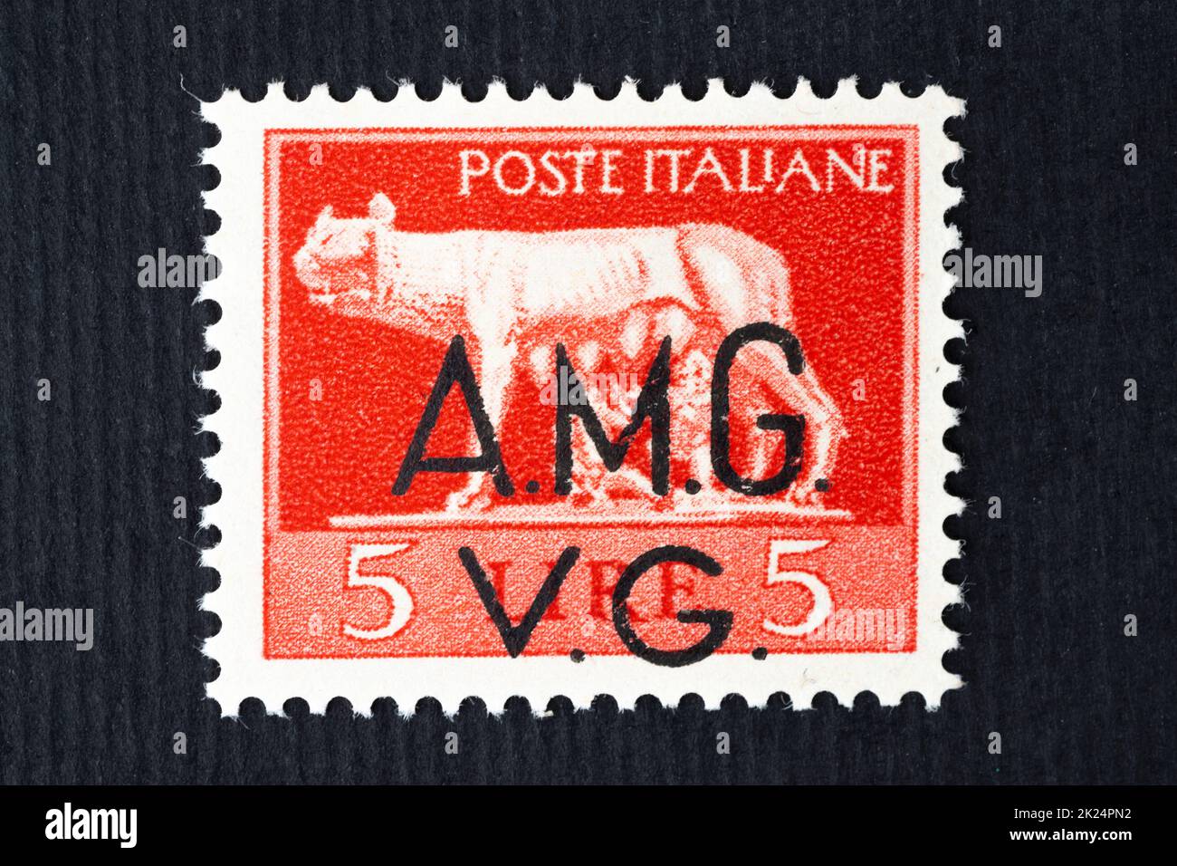 Stamp collection old italian postage hi-res stock photography and ...
