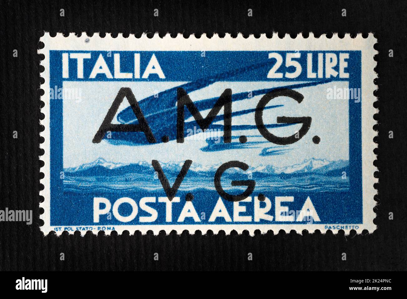 Stamp collection old italian postage hi-res stock photography and ...