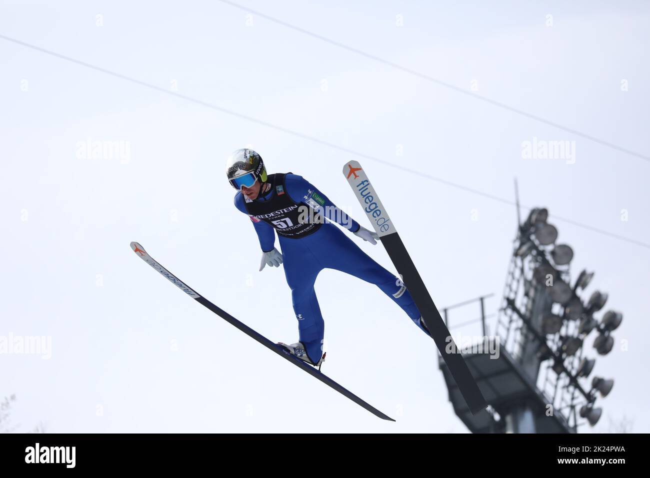 Timi Zajc (SSK Ljubno Slo) bei der Qualifikation zum FIS-Weltcup 2022 ...