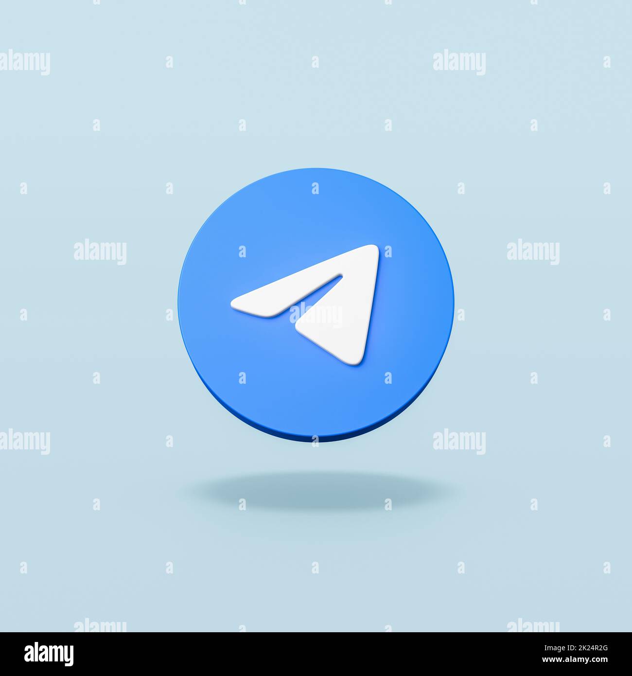 Telegram logo 3d hi-res stock photography and images - Alamy