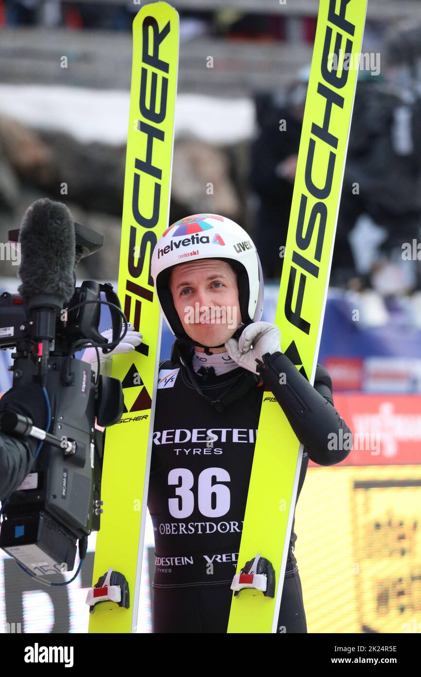 Simon Ammann (Schweiz /SUI) bei der Qualifikation zum FIS-Weltcup 2022 ...