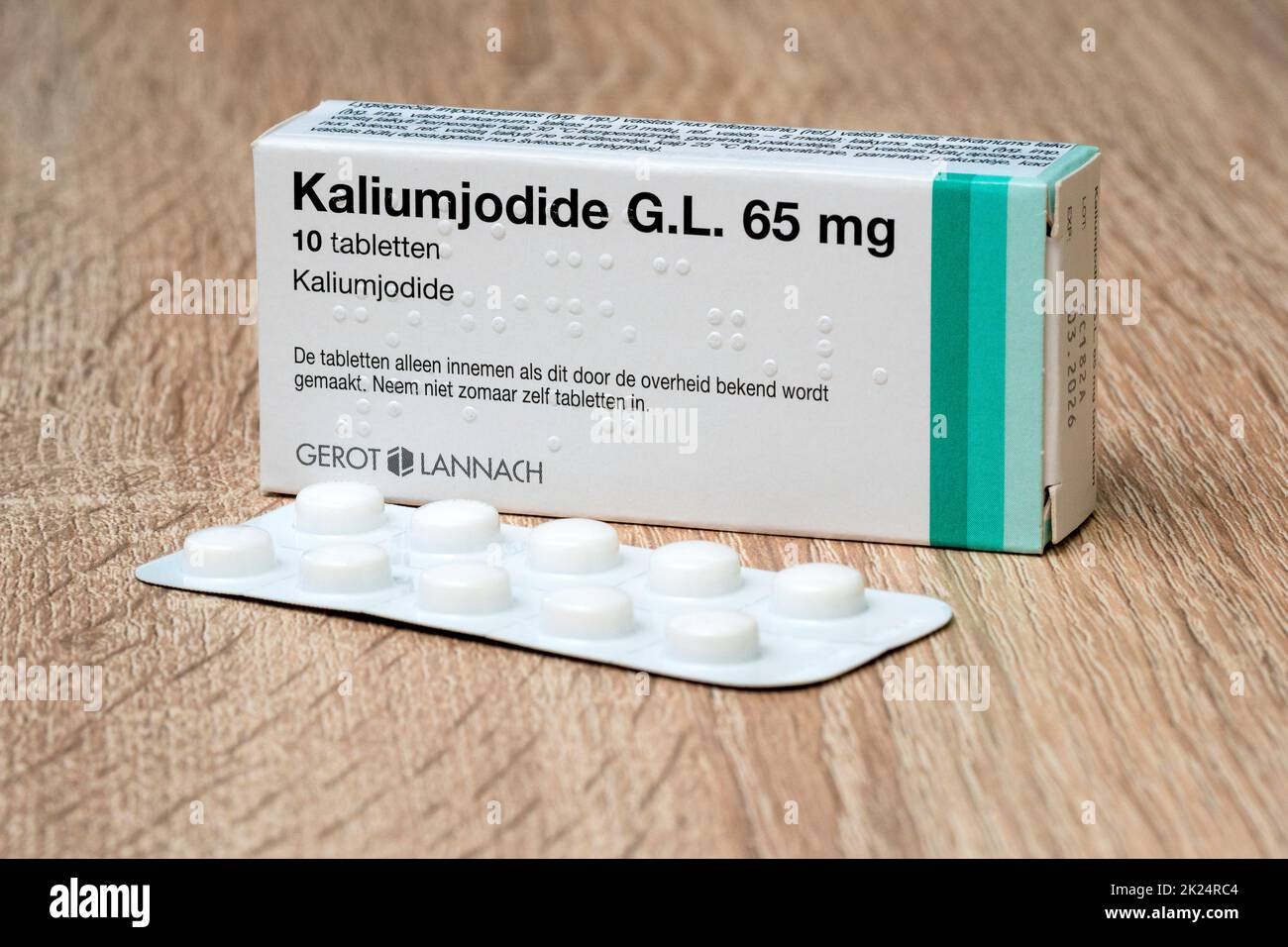 Kupiskis, Lithuania - March 2022: Demand for Kaliumjodid tablets high ...