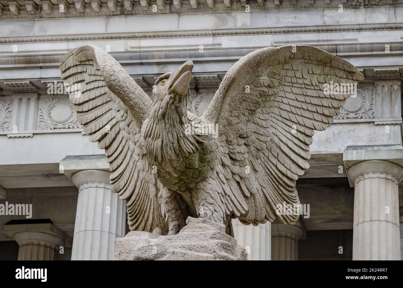 Eagle at General Grant National Memorial, Riverside Park, Harlem, New ...