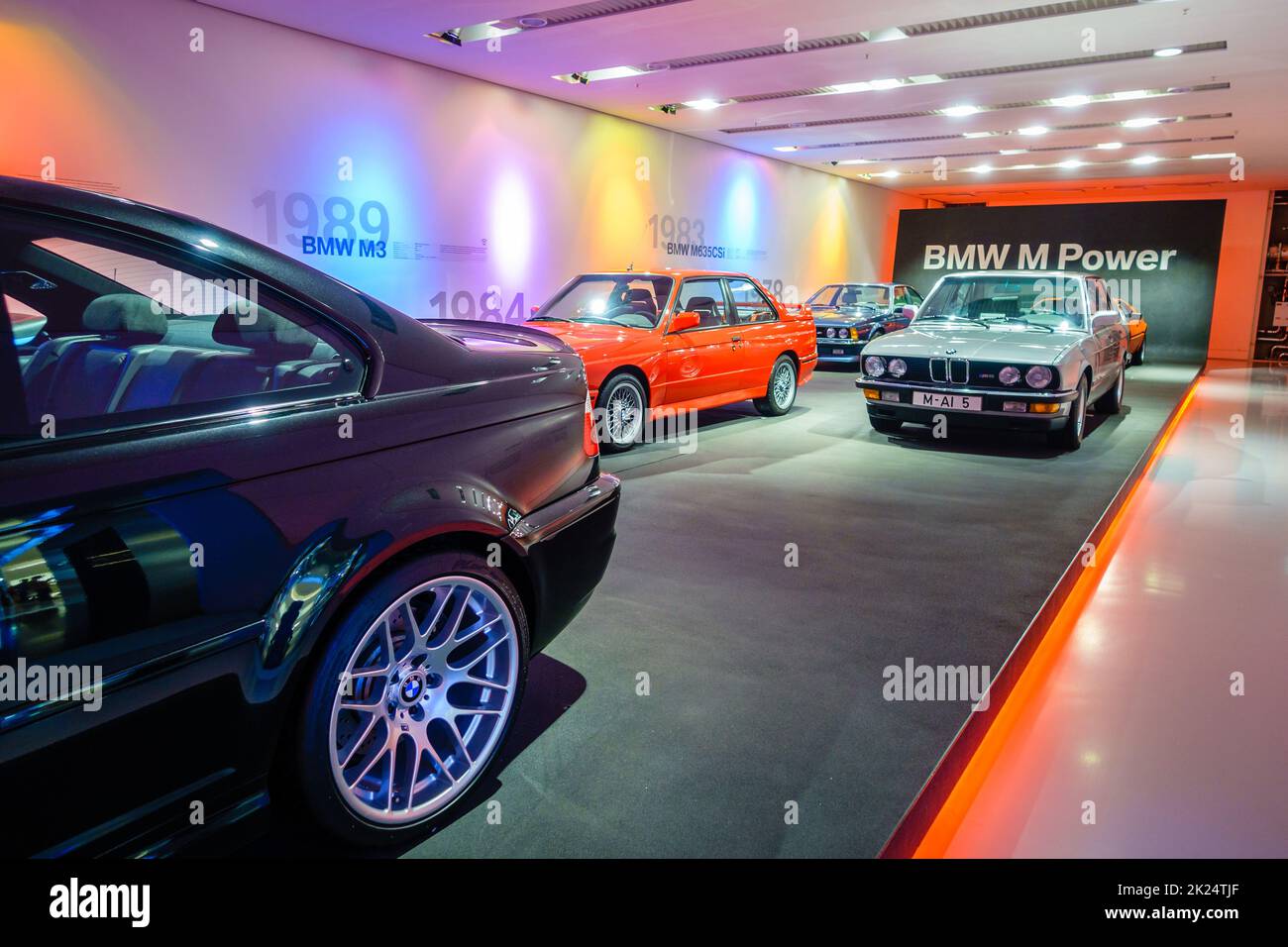 Munich, Germany, September 29, 2015: BMW M models lineup on display at ...