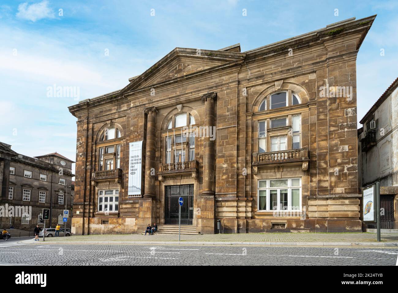 Porto, Portugal. March 2022. exterior view of the building housing the ...