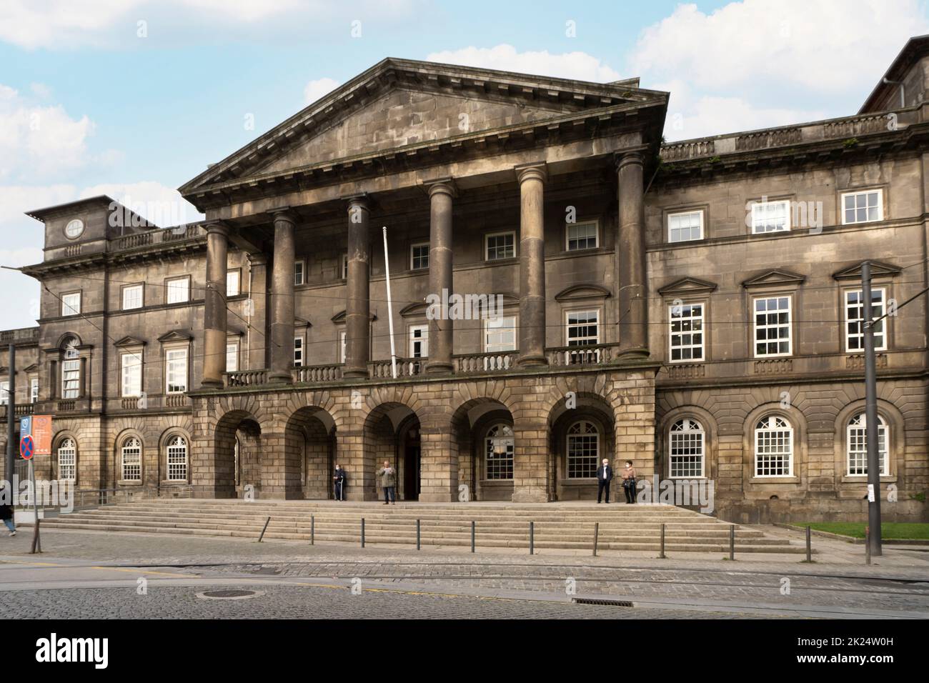 Porto, Portugal. March 2022. exterior view of the St. Antony hospital ...