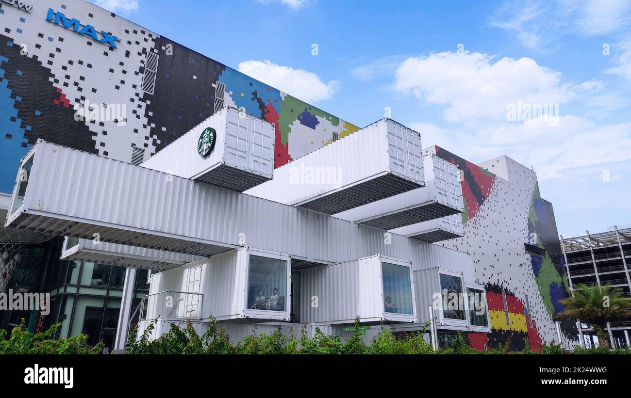 Hualien Container Starbucks, Hualien - APR 12, 2022 : Hualien beautiful ...