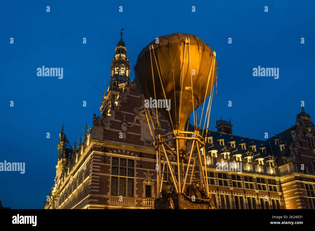 LEUVEN, BELGIUM - AUGUST 22, 2013: The sculpture "Balloon of Friendship ...