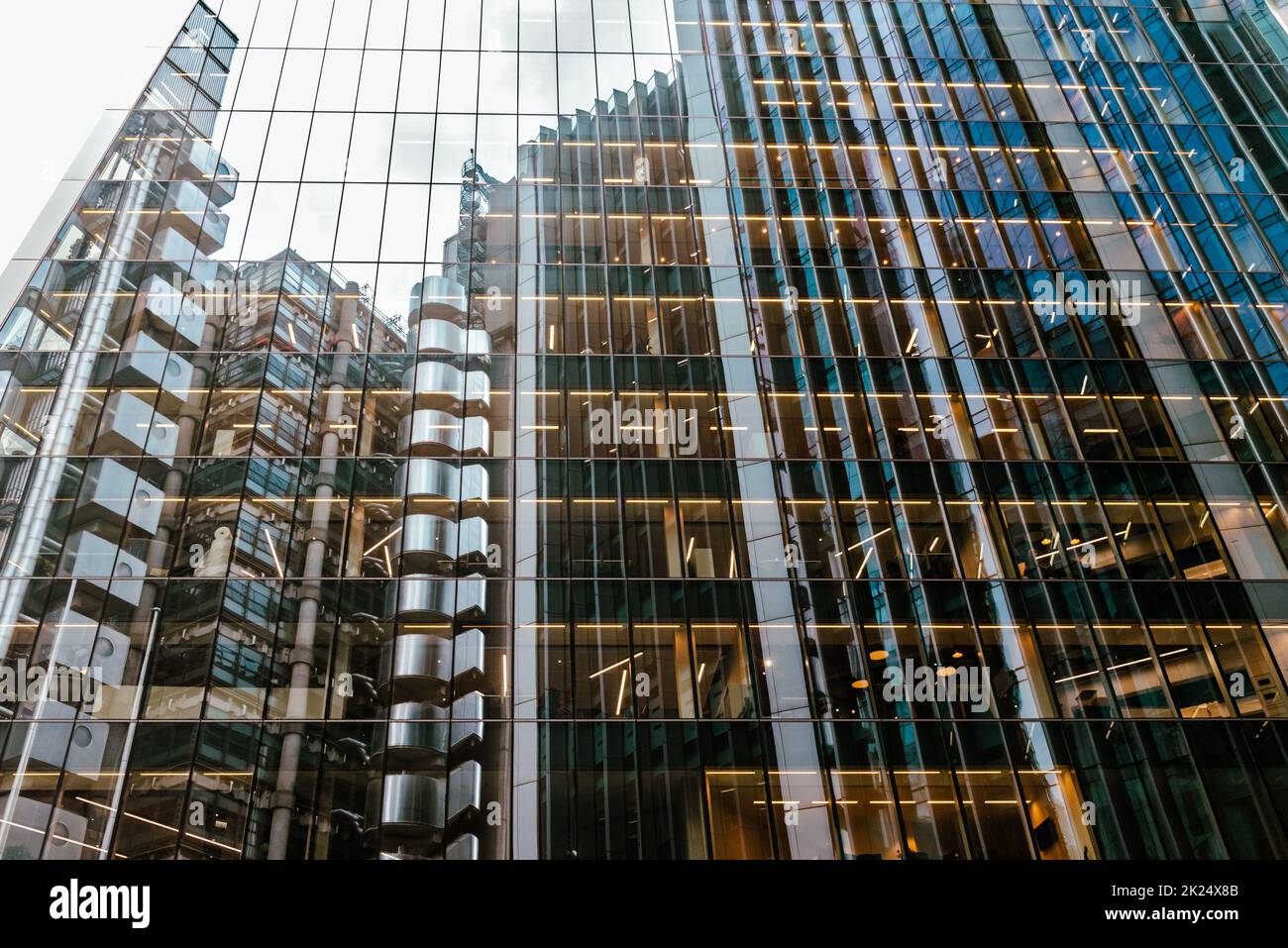 Reflections in city buildings Stock Photo - Alamy