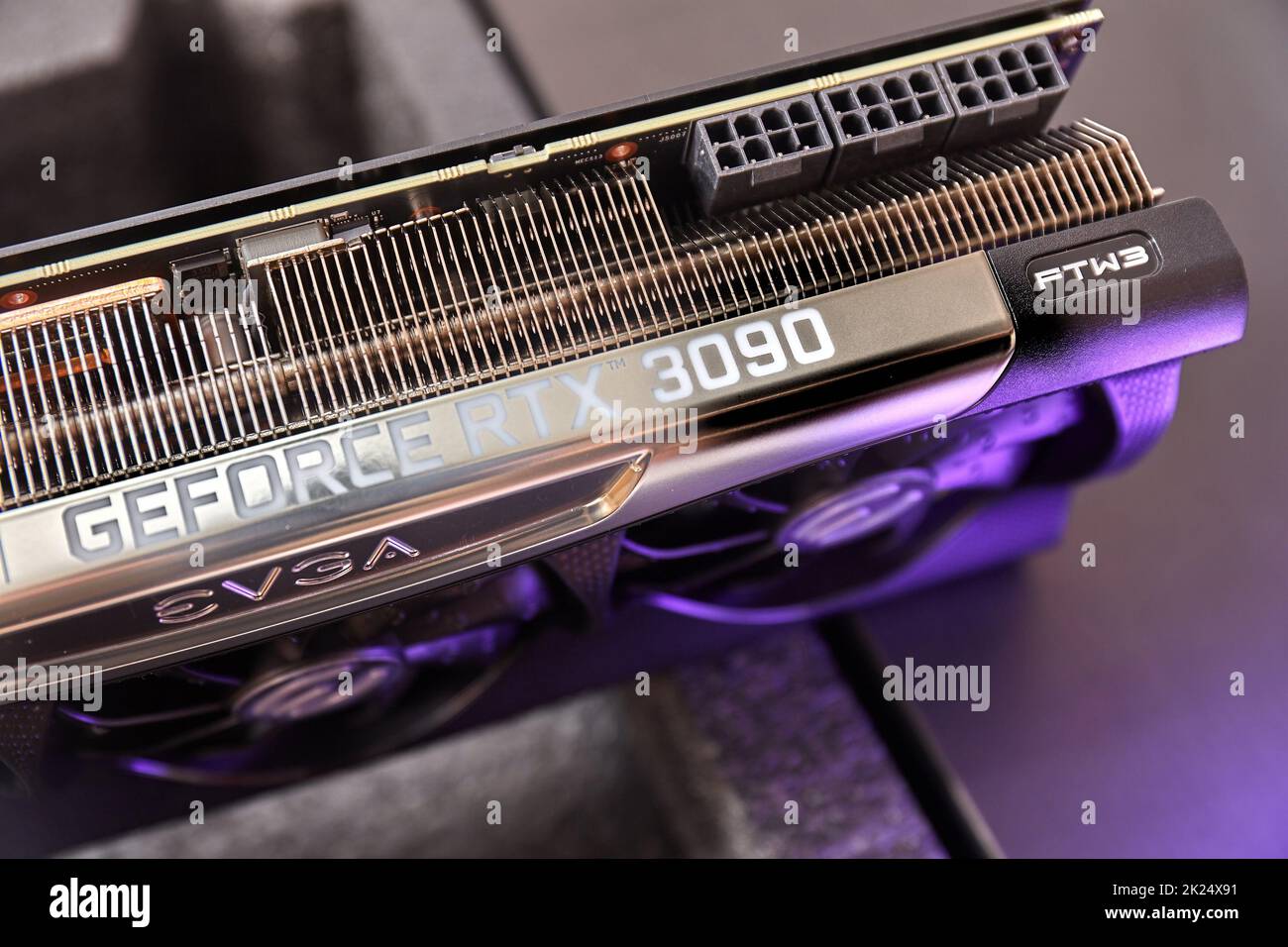 Budapest, Hungary - Circa 2020: Nvidia Geforce RTX 3090 Graphics Card ...
