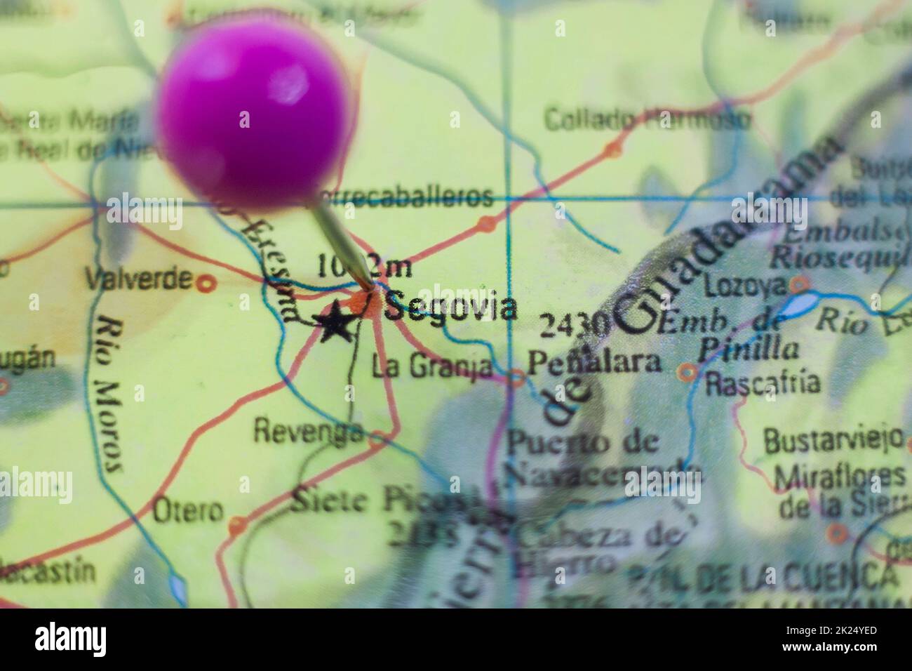 Map of segovia spain hi-res stock photography and images - Alamy