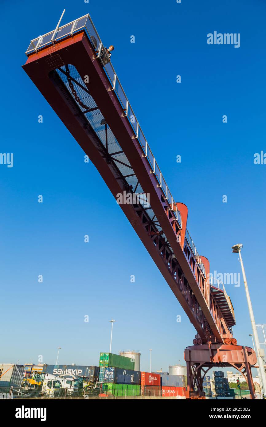 Leixoes; Portugal - January 23; 2022: Container ship port in Leixoes ...