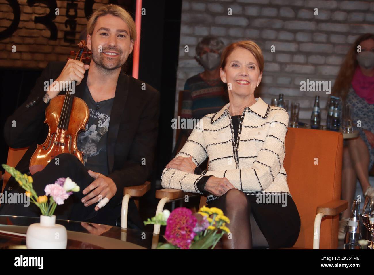David Garrett & Dove Bongartz,, 3 nach 9 Talkshow, Bremen, 13.05.2022 ...