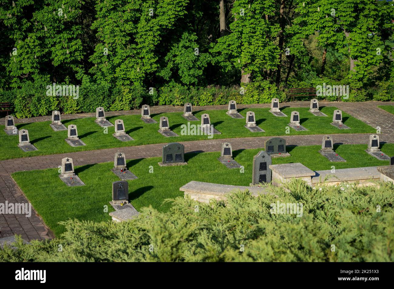 SEELOW, GERMANY - MAY 09, 2020: Memorial cemetery of Soviet soldiers ...