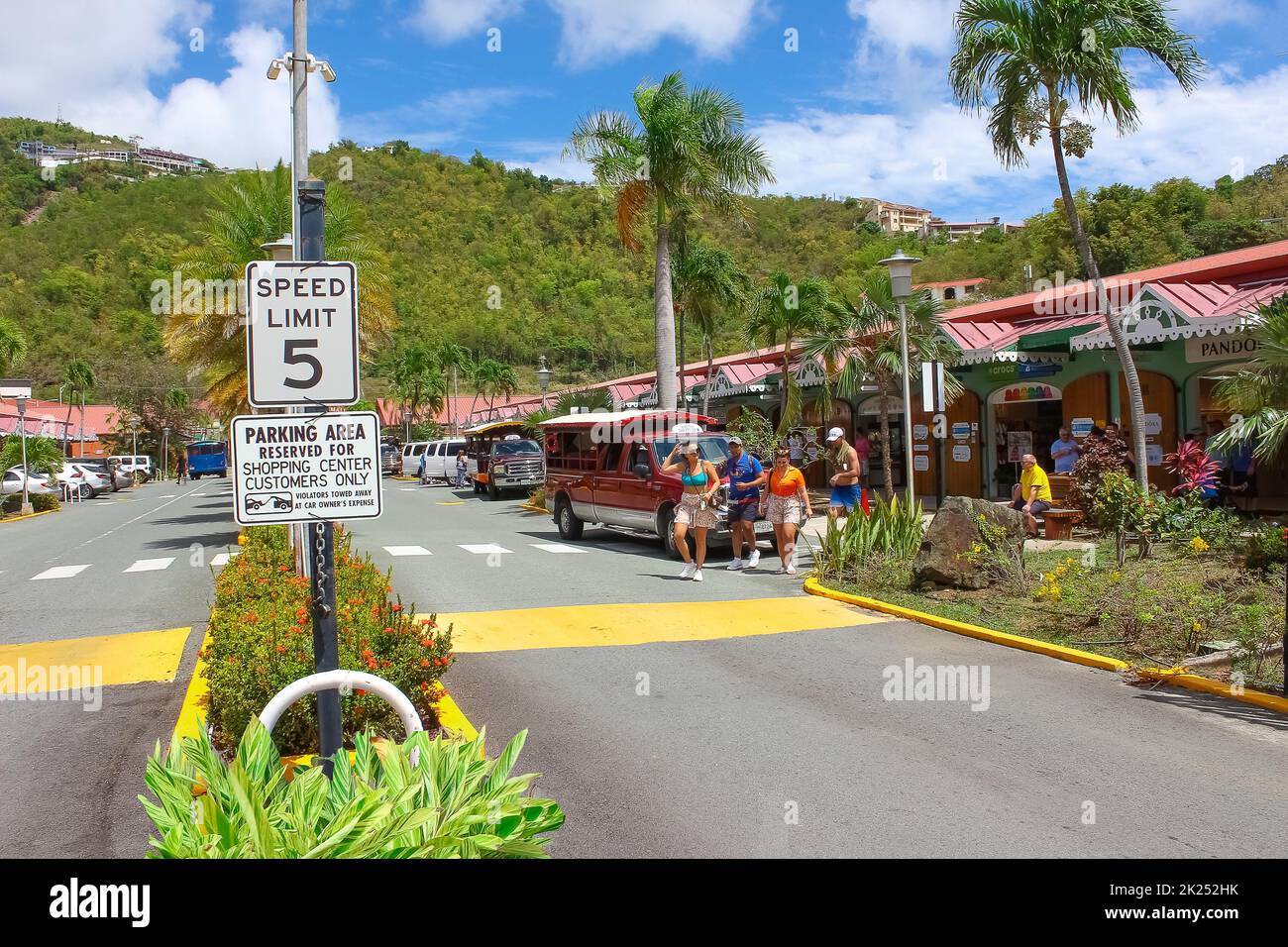 St. Thomas, USVI - May 4, 2022: The people after excursion or tour by ...