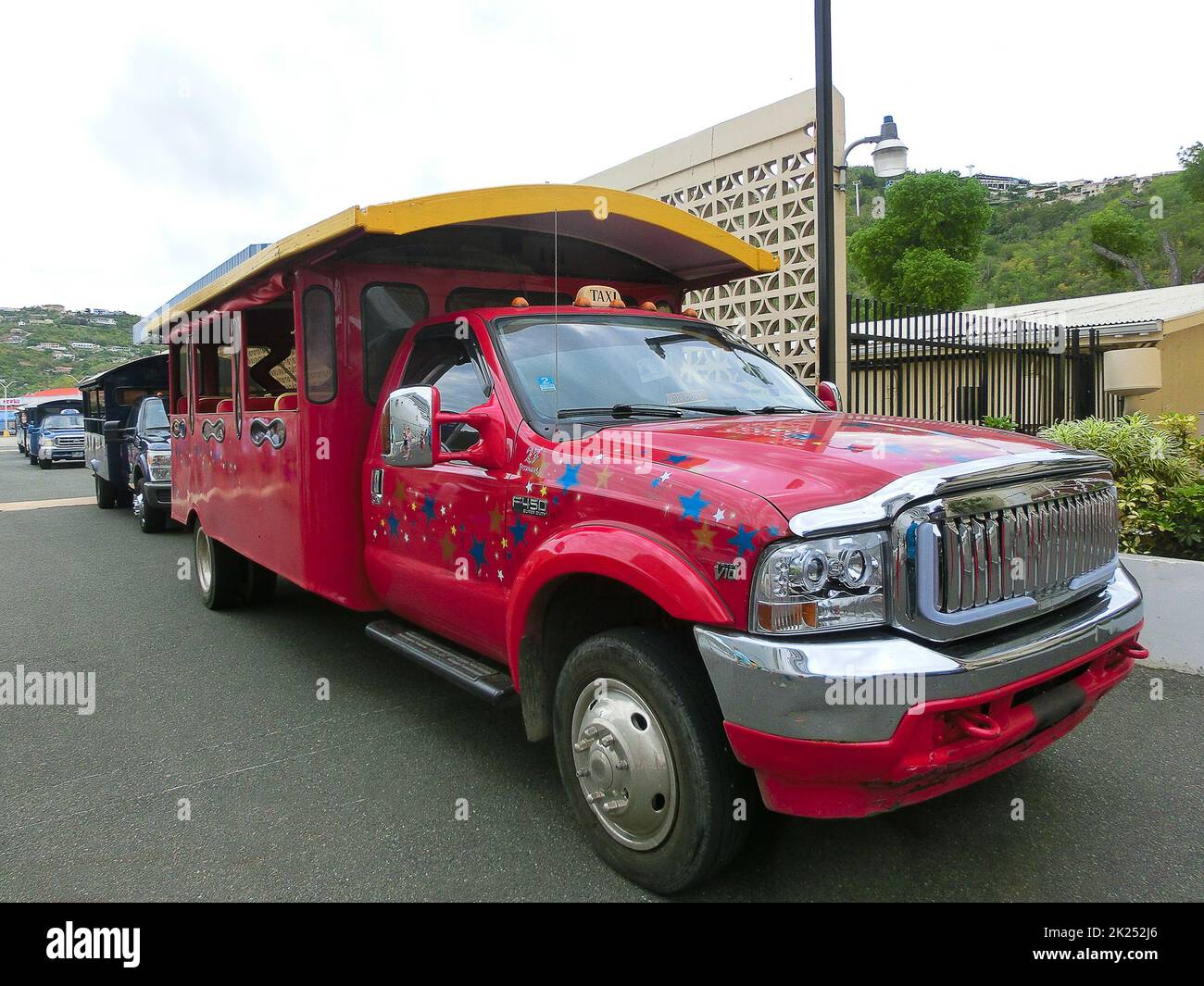 St. Thomas, USVI - May 4, 2022: The excursion or tour by bus on St ...