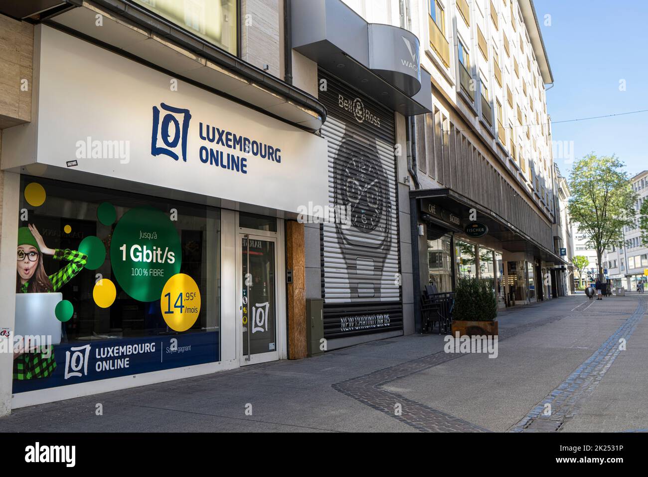 Luxembourg city shopping hi-res stock photography and images - Alamy