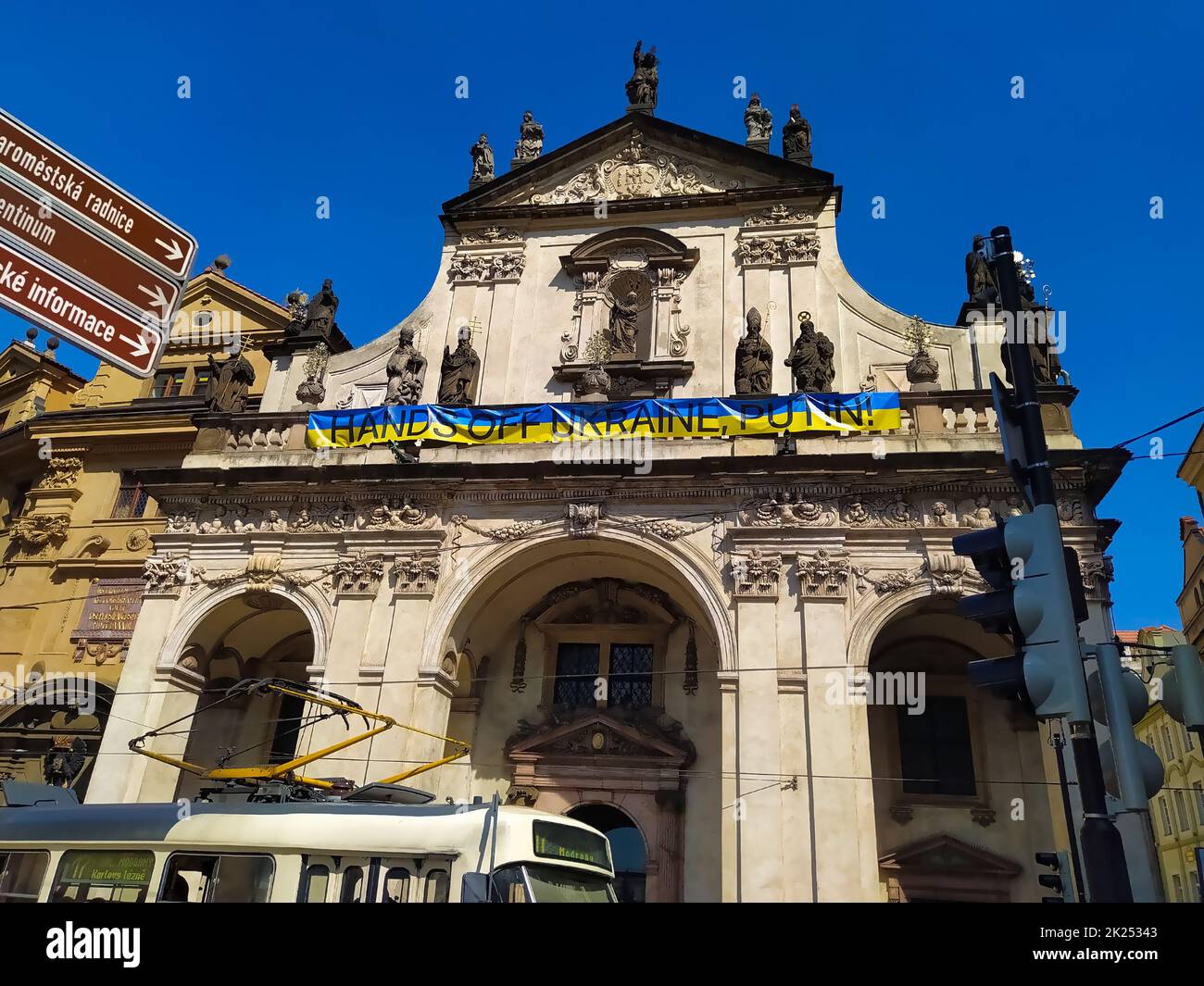 Prague, Czech republic, Europe - May 10, 2022 - Stand with Ukraine ...