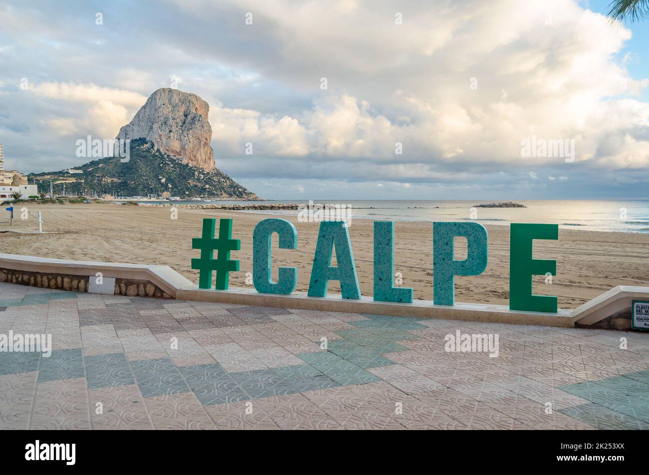 Calpe sign hi-res stock photography and images - Alamy