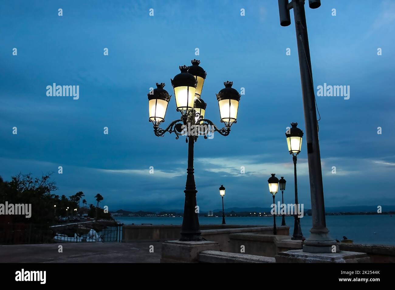 Skyline of the port at San Juan, Puerto Rico Stock Photo - Alamy