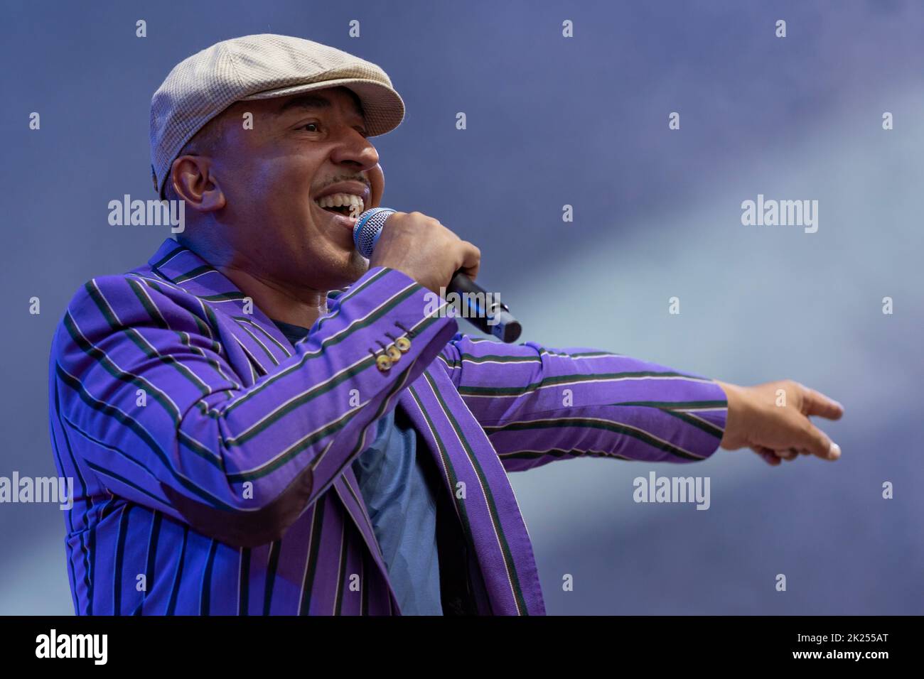 Lou Bega on June 11, 2022 live at the Parkbühne Wuhlheide at the ... Lou Bega on June 11, 2022 live at the Parkbühne Wuhlheide at the ...