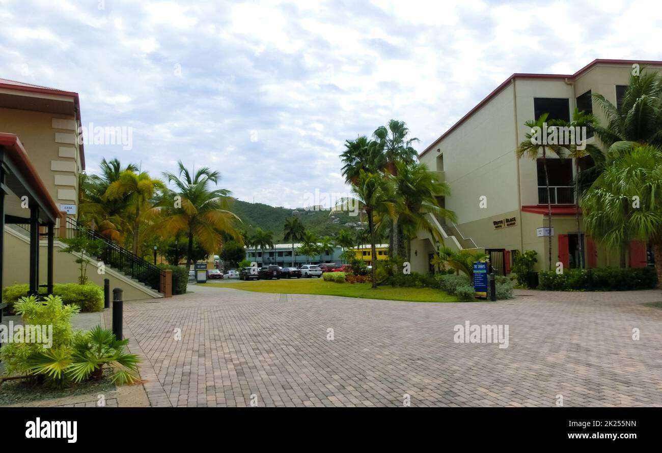 St Thomas, USVI - May 4, 2022: View of Yacht Haven Grande marina in St ...