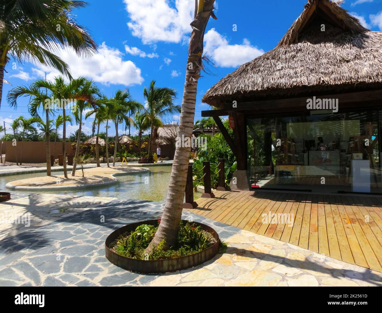 Puerto Plata, DR - January 10, 2022: Shops at the cruise ship port ...