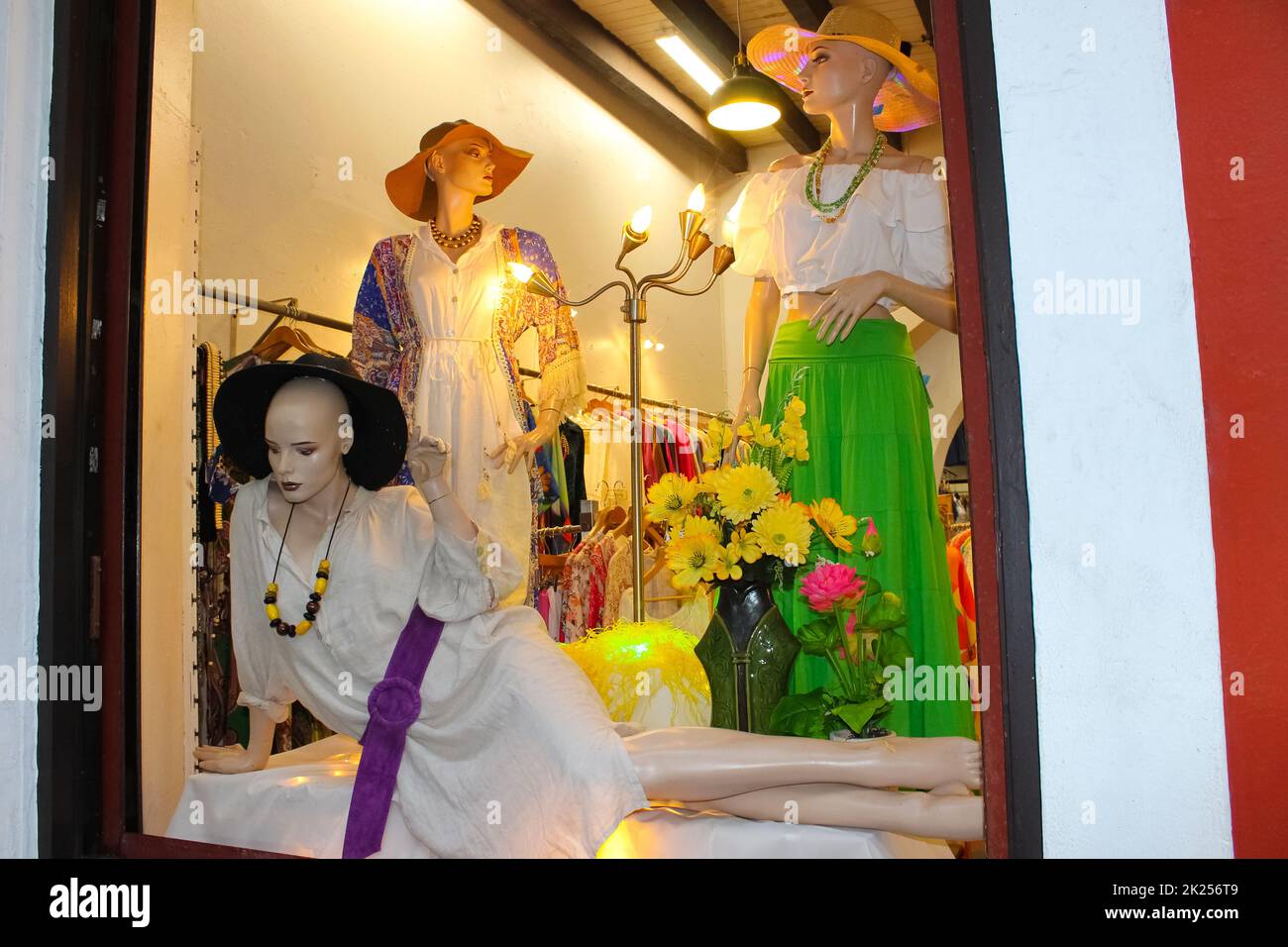 San Juan, Puerto Rico - may 02, 2022: Colorful goods at a street store ...