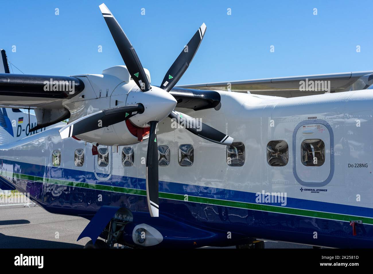 Berlin Germany June 23 2022 Fragment Of A Twin Turboprop Stol Utility Aircraft Dornier 228