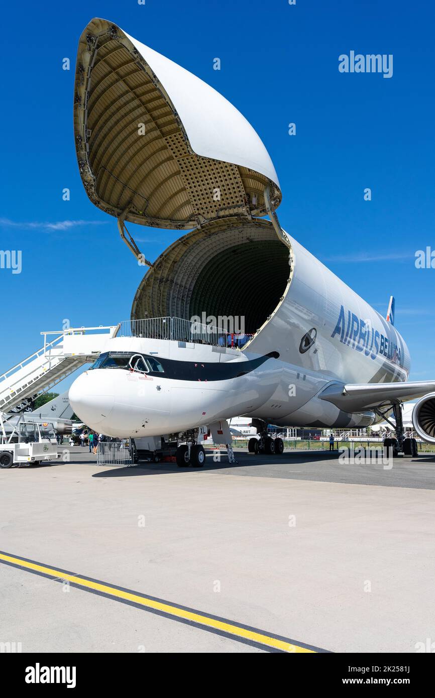 BERLIN, GERMANY - JUNE 23, 2022: Outsize cargo freight aircraft Airbus ...