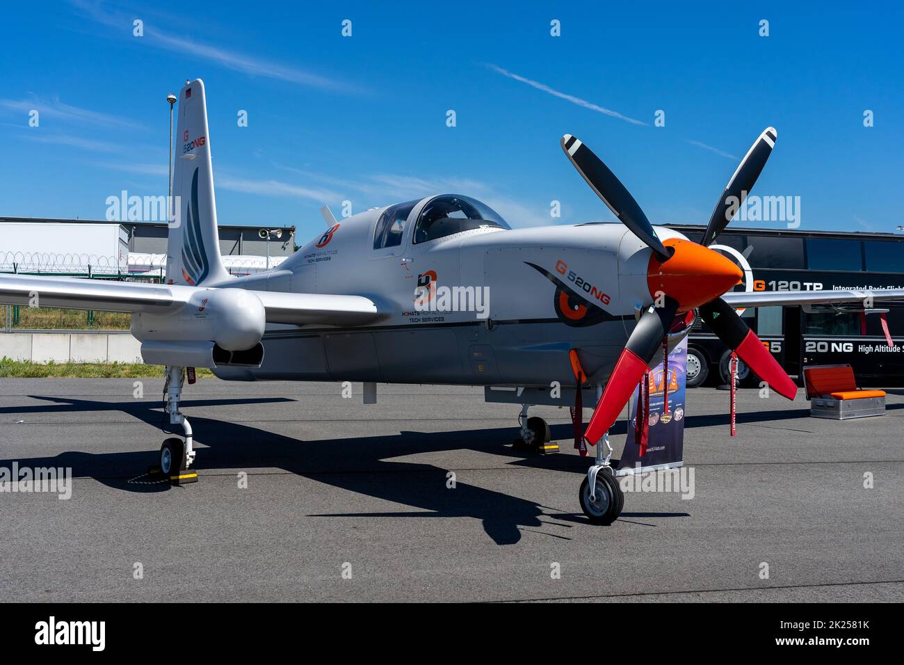 BERLIN, GERMANY - JUNE 23, 2022: Turboprop long-endurance, high ...