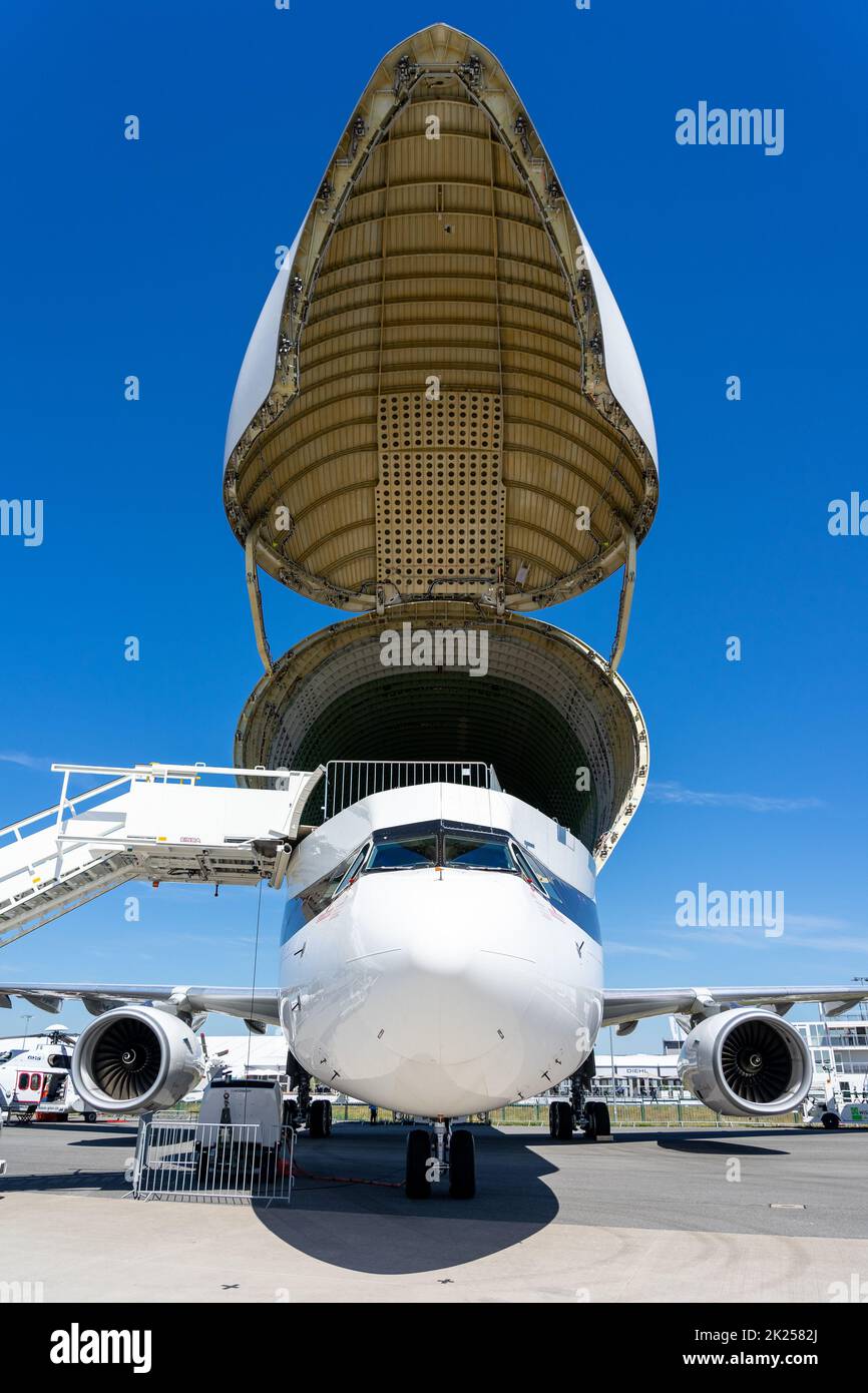 BERLIN, GERMANY - JUNE 23, 2022: Outsize cargo freight aircraft Airbus ...
