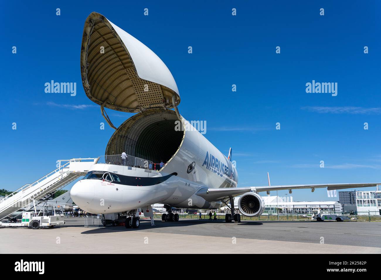 BERLIN, GERMANY - JUNE 23, 2022: Outsize cargo freight aircraft Airbus ...