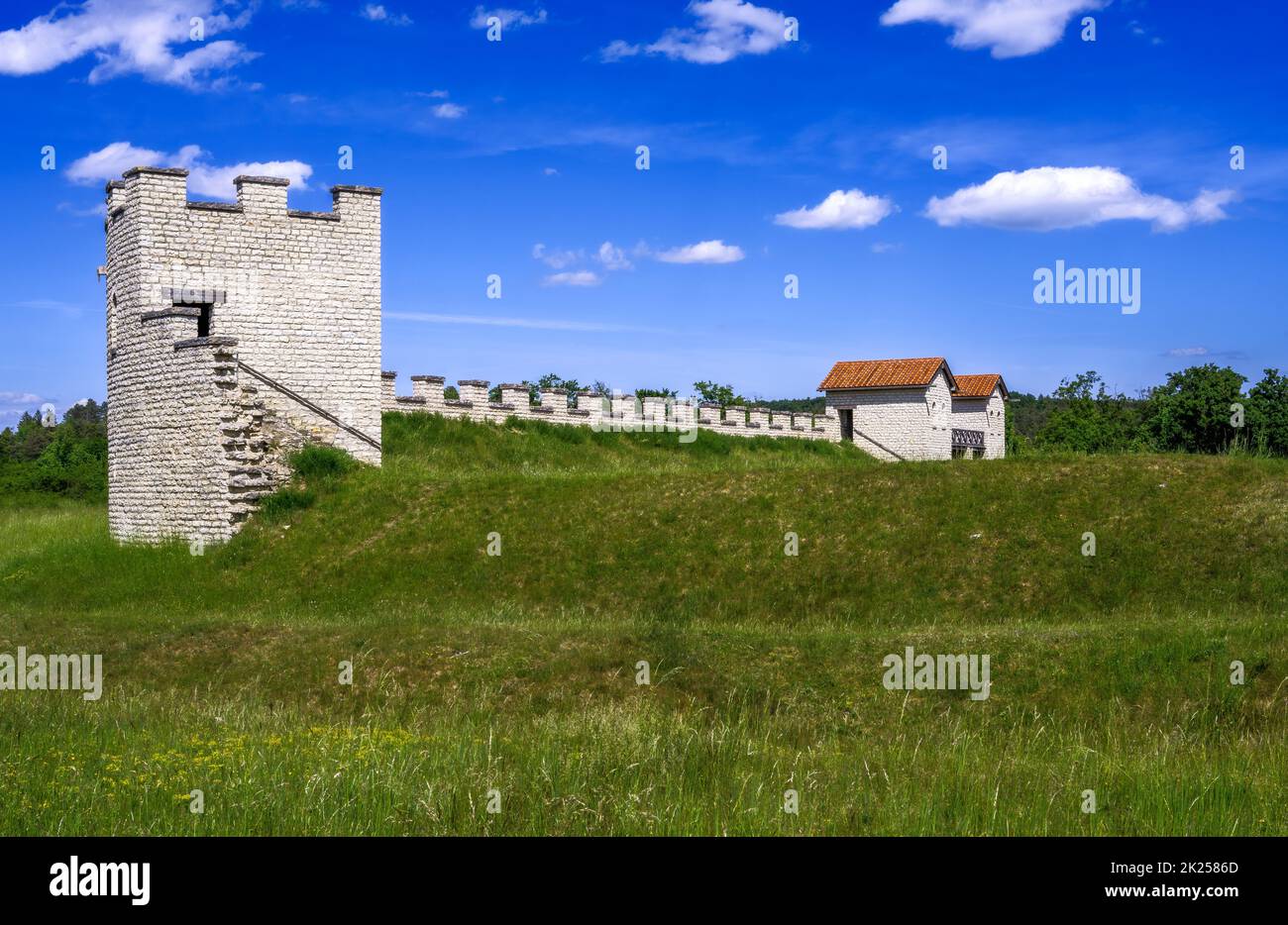 The Historic Roman Fort ruin Castra Vetoniana Stock Photo - Alamy
