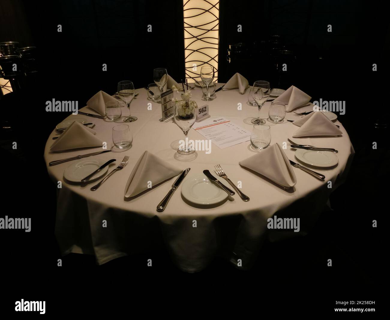 Miami, USA - April 29, 2022: The interior at Grande Restaurant and ...