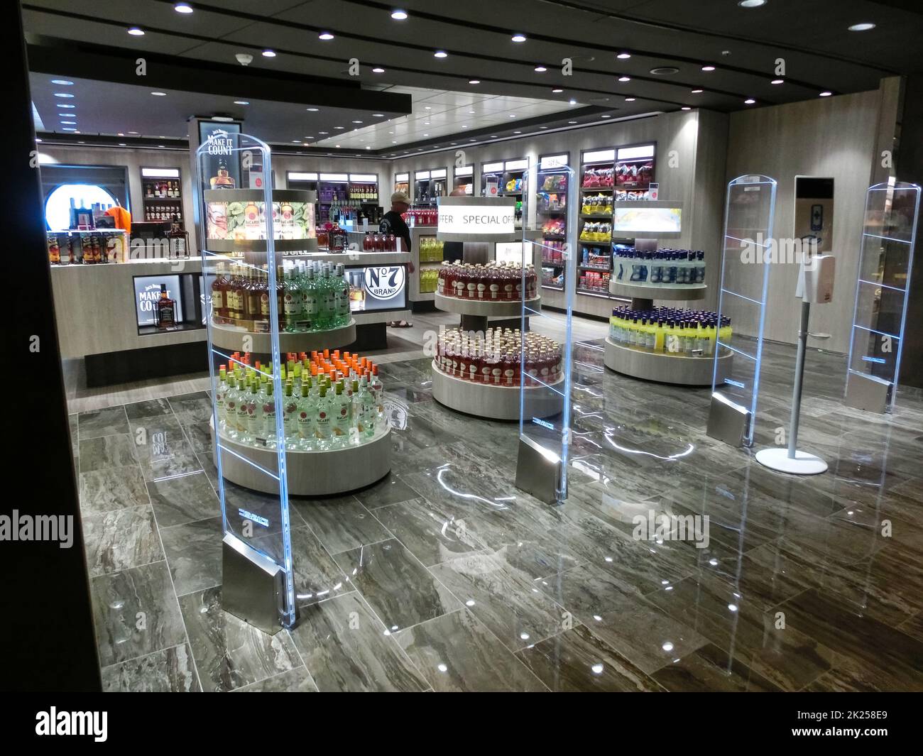 Miami, USA - April 29, 2022: Interior of the shop or store at Atrium in ...