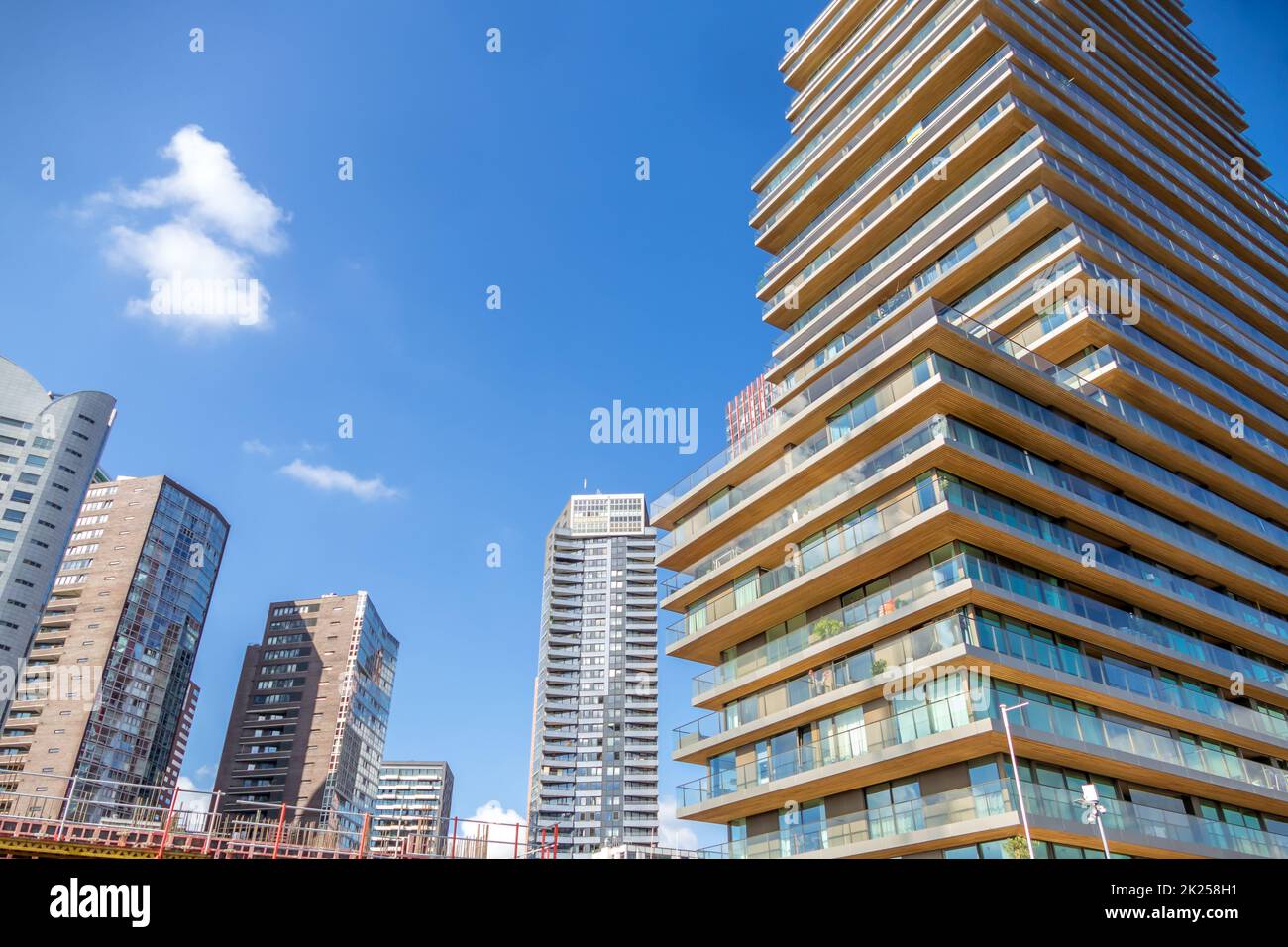Amsterdam, Nederland - September, 2022: High rise industrial buildings ...