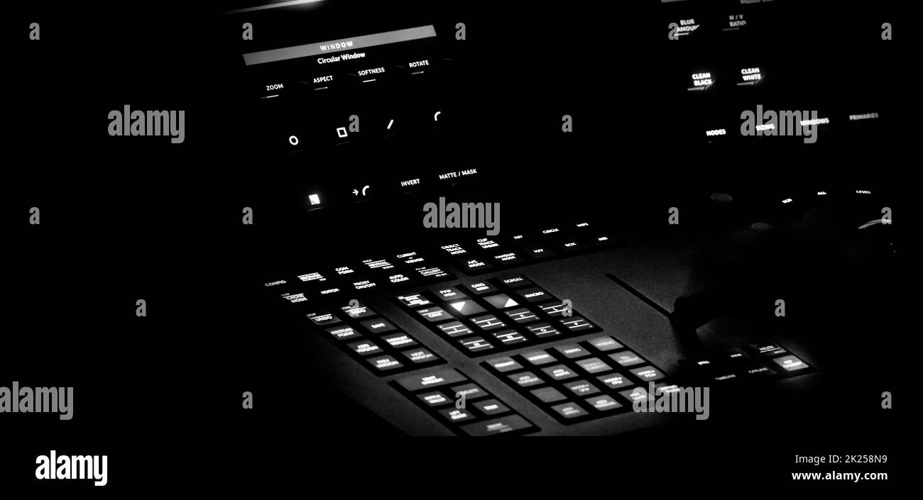 Pro video editor Black and White Stock Photos & Images - Alamy
