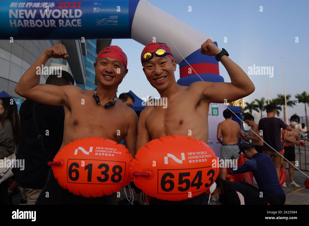 New World Harbour Race 2021 at Victoria Harbour. 12DEC21. SCMP / Sam Tsang Stock Photo - Alamy