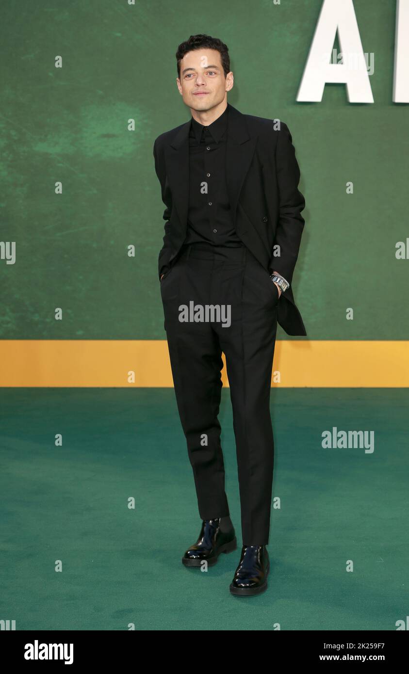 Rami Malek attends the European Premiere of "Amsterdam" at Odeon Luxe ...