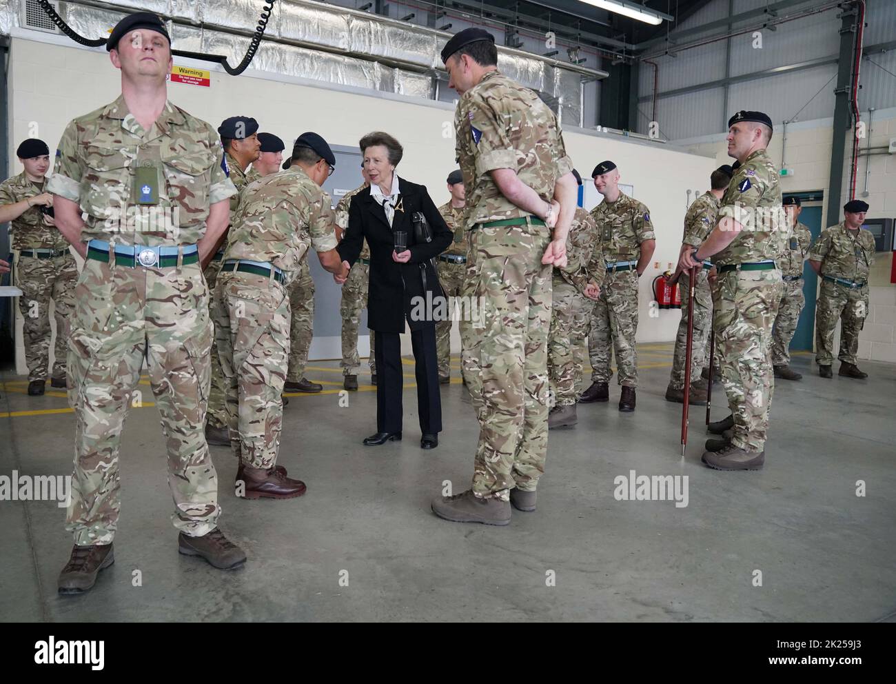The Princess Royal, in her role as Colonel-in-Chief of both the Royal ...
