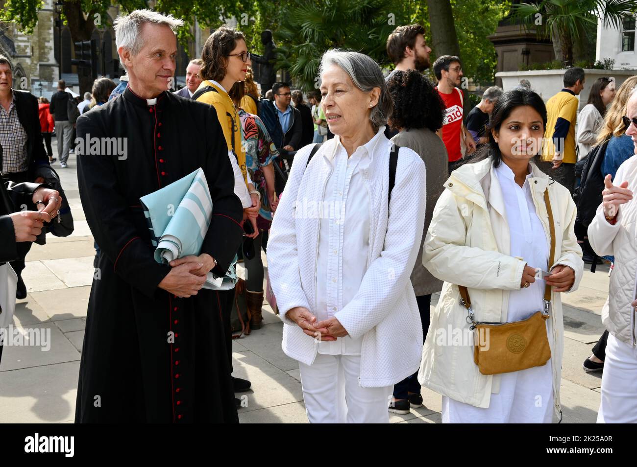 London, UK. Giles Goddard - Vicar of St John's Waterloo. Rally in ...