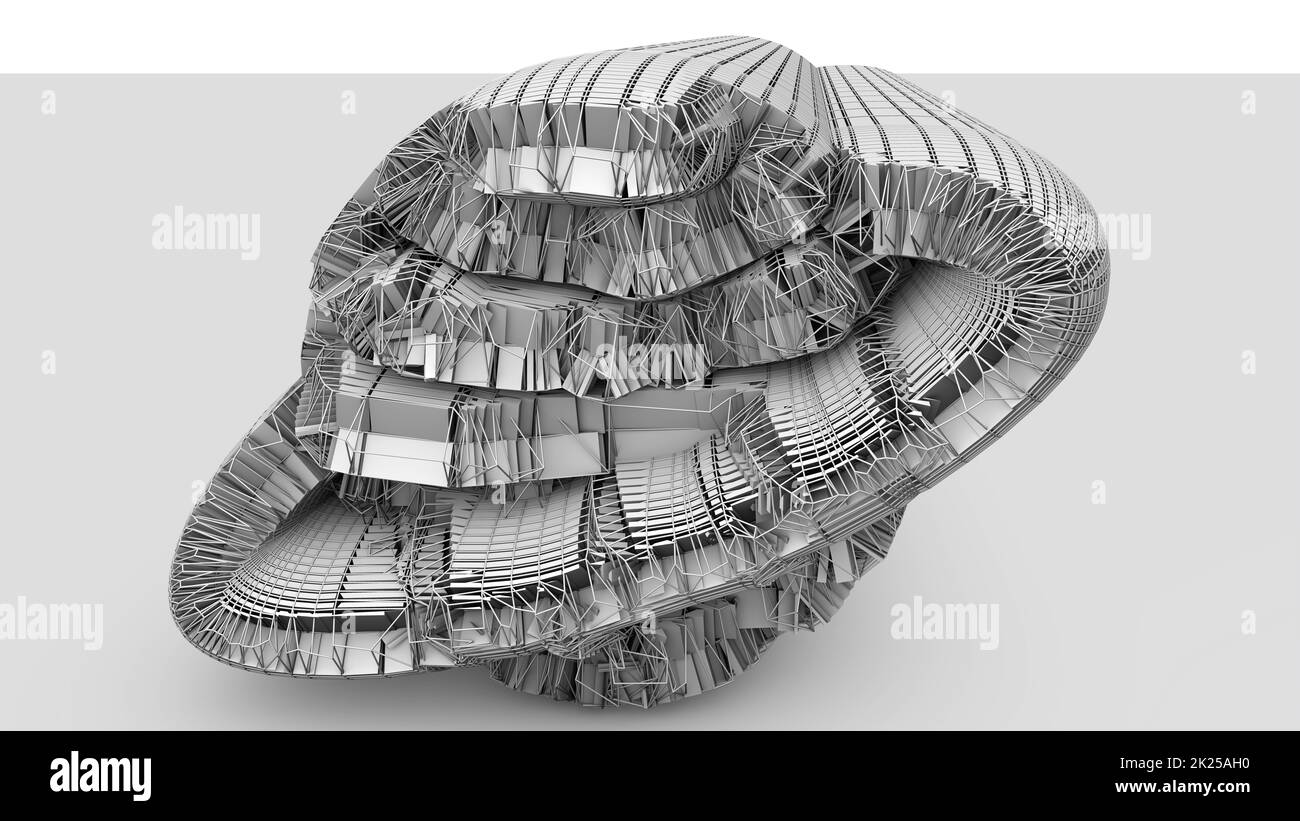 A 3D Illustration of reinforced concrete which is a popular building ...