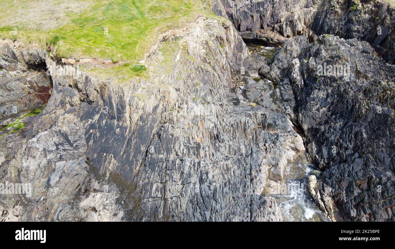 Irish rocks, top view. Nature of Northern Europe Stock Photo - Alamy